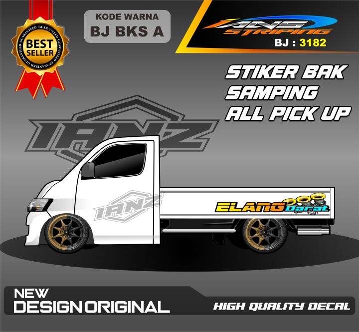 BJ 3182-STICKER VARIASI PICK UP L300 CUSTOM TULISAN VARIASI-STIKER LIST ...