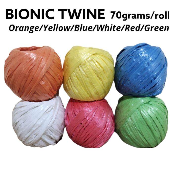 Bionic Twine Plastic Twine Straw Rope / Colored Twine / Red/Blue/Yellow ...