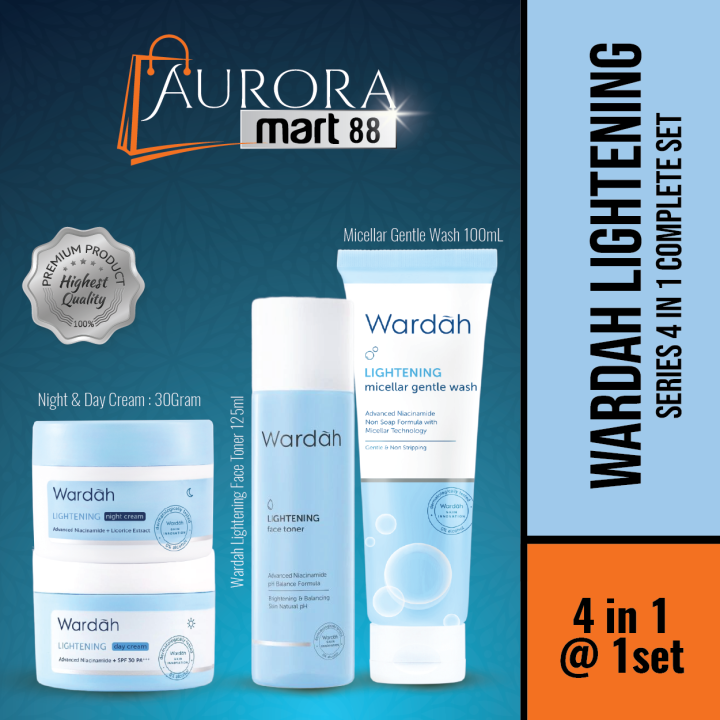 Wardah Lightening Series 4 in 1 Combo Set | Lazada