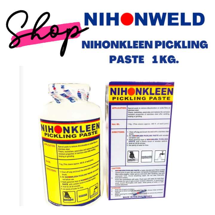 ORIGINAL NIHONWELD NIHONKLEEN TIGKLEEN PICKLING PASTE FOR STAINLESS (1KILO) | Lazada PH