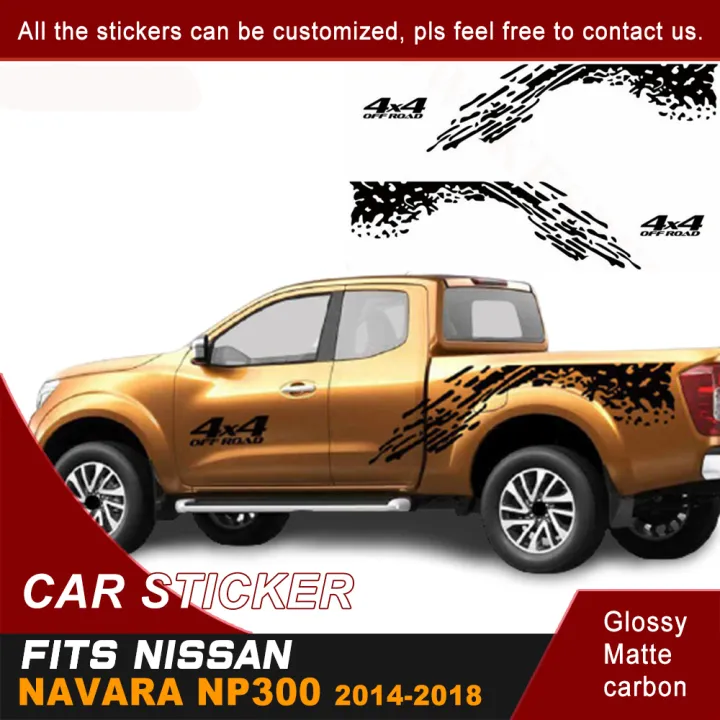 For Nissan Navara Np300 D23 2015-2019 Car Decals Mudslinger Off Road ...
