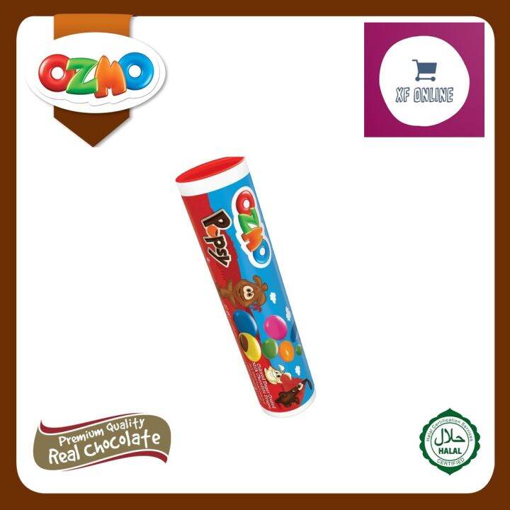 OZMO Popsy Colored Sugar Coated Milk Chocolate Dragee 27g | Lazada