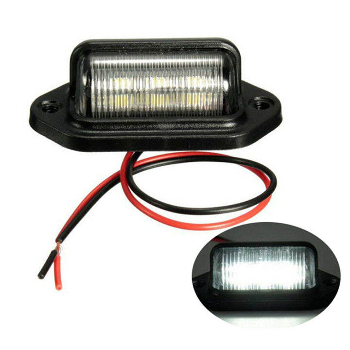Banyan [The Tamia] 1Pc Waterproof 6 LED 12V License Plate Light Car Boat Truck Trailer Step Lamp ...