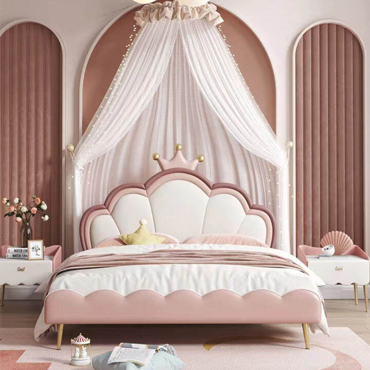 Katil Kayu Moden Kanak-Kanak Reka Bentuk Pink Girl Kanak-Kanak Katil ...