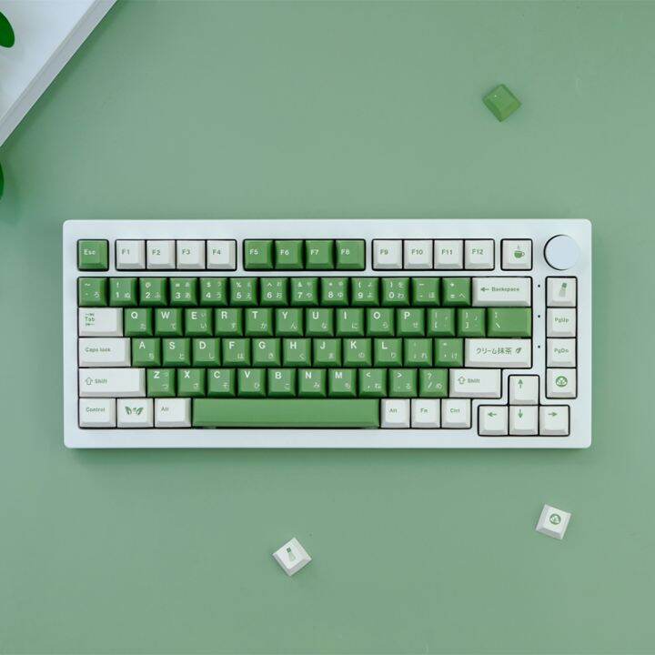 GMK Matcha Keycap 129 Keycap แป้นเชอร์รี่ห้าด้านการระเหิด PBT สำหรับ ... GMK Matcha Keycap 129 Keycap แป้นเชอร์รี่ห้าด้านการระเหิด PBT สำหรับ ...