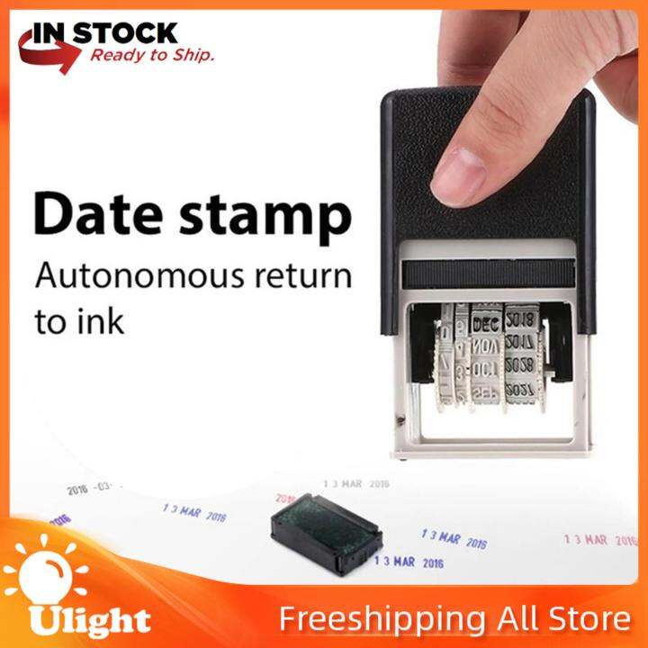 Ulight Self Inking Date Stamp Adjustable Date Sign Stamps Stationery ...