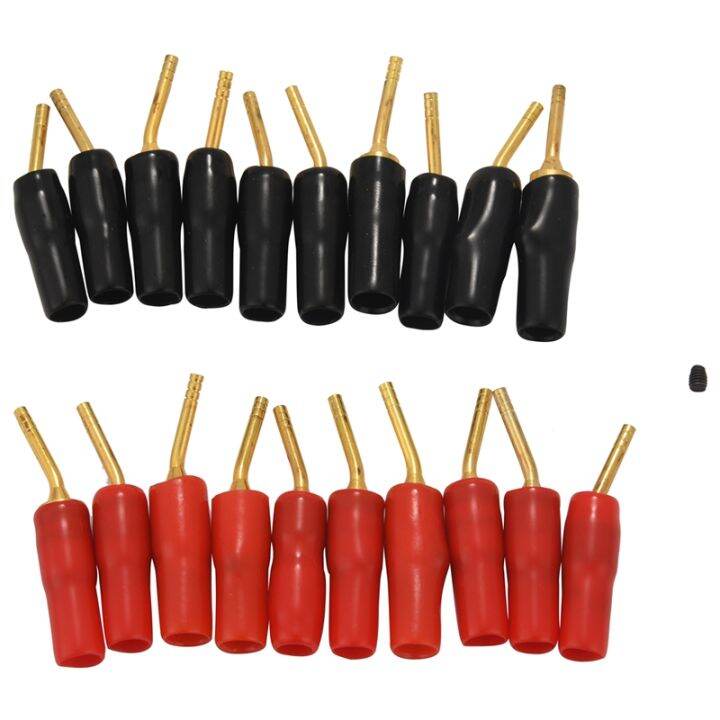 10-Pair 2mm Banana Plug Pin Screw Type, Audio Speaker Cable Connector ...