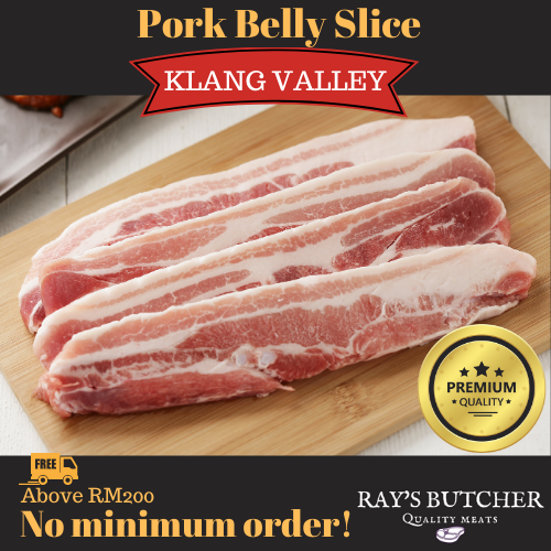 Fresh Pork Belly Slice! 300g [Ray's Butcher Pork] (Klang Valley ...