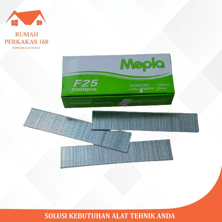 Air Nailer Finish Nails F25 / Isi Paku Tembak Angin F25 F 25 mm MEPLA ...