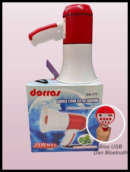 Toa Megaphone Merek Dorras DS-777 Bisa Bloetooth Dan Usb / Toa Speker ...