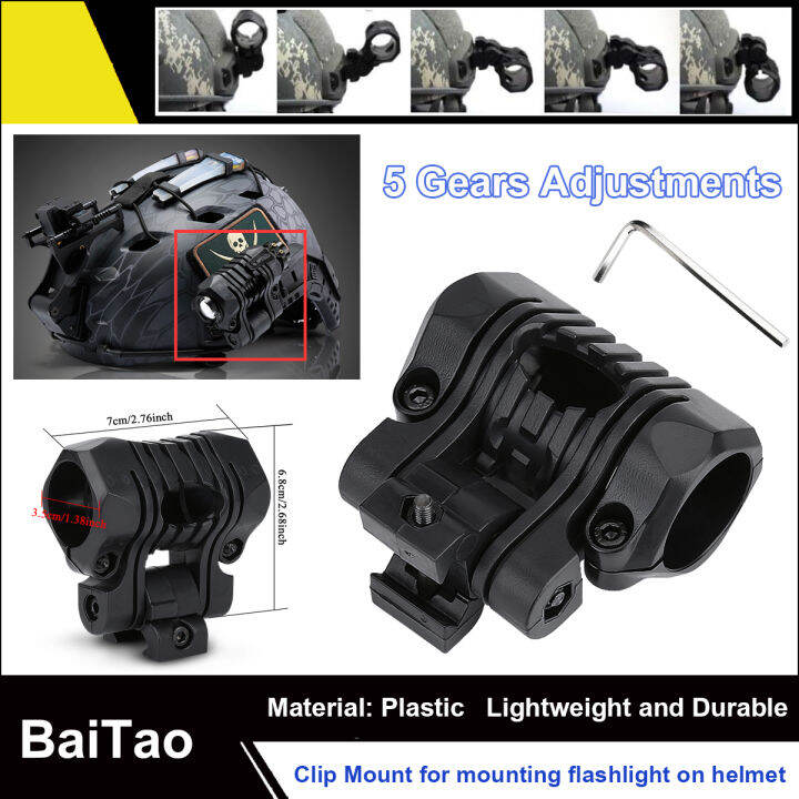 BaiTao Plastic Quick Release Flashlight Clamp Clip Mount Accessory for ...