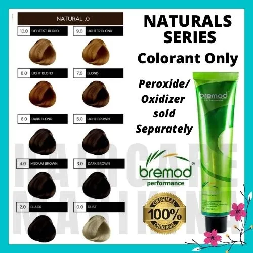 BREMOD NATURAL COLORS (COLORANT ONLY) no oxidizer (peroxide sold ...