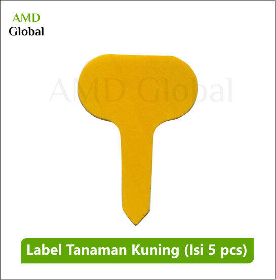 Plant Label / Label Tag Tanaman / Penanda Tanaman - Kuning (Isi 5 pcs ...