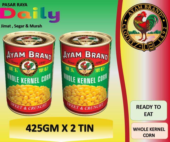 AYAM BRAND WHOLE KERNEL CORN 425GMx2TIN | Lazada