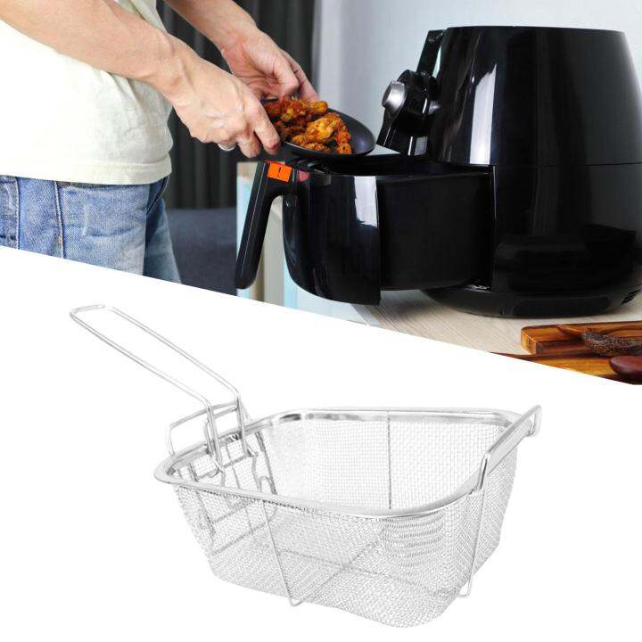 Baosity Stainless Steel Deep Fry Basket with Handle, Wire Fry Basket ... Baosity Stainless Steel Deep Fry Basket with Handle, Wire Fry Basket ...