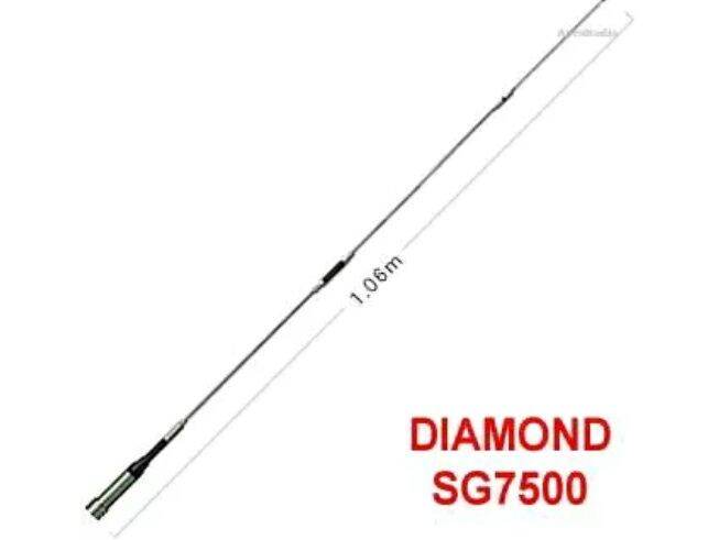 ANTENA RIG MOBIL HT DUALBAND SUPER GAINER SG7500 PANJANG 106CM HIGH ...