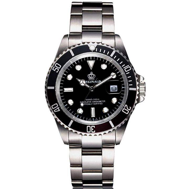 Reginald Men Watch Luxury SS Black | Lazada