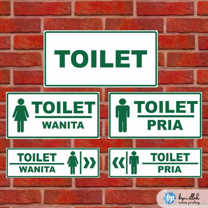 Stiker TOILET lengkap | Lazada Indonesia
