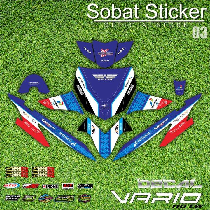 DECAL FULL BODY VARIO KARBU 110 CW - DECAL STICKER FULL BLOCK HONDA ...