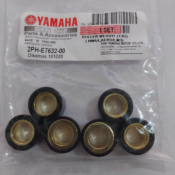 [KRCP] Mio i125 / M3 / NMAX / AEROX Genuine FLYBALL Set 13G (BLACK) 2PH ...