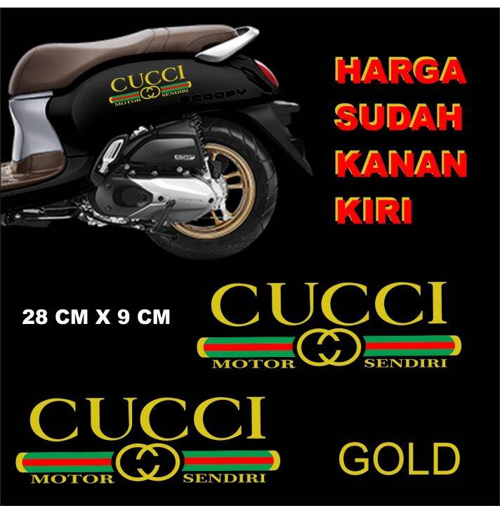 stiker motor matic scoopy / stiker motor sekupi / stiker tulisan keren ...