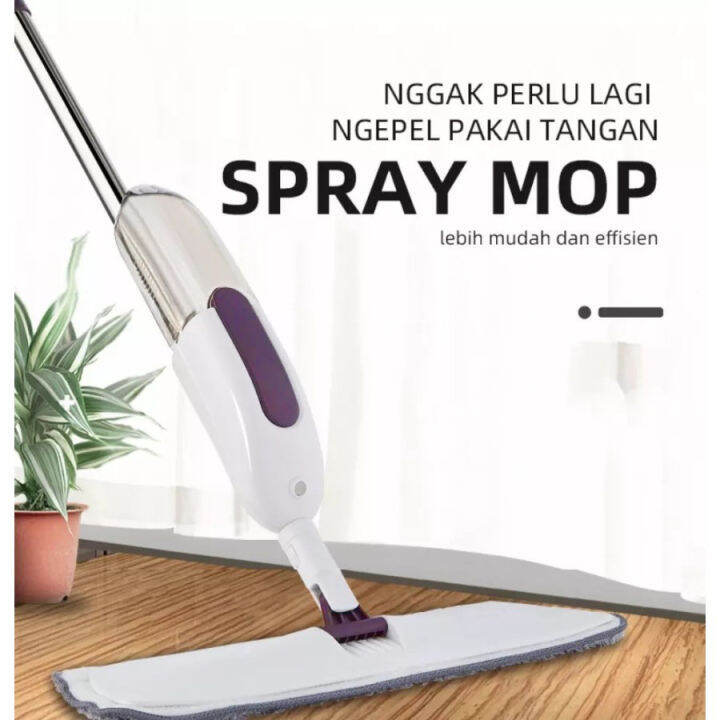 Spray Mop Alat Pel Lantai Semprot Microfiber / Alat Pel Otomatis Dengan ...