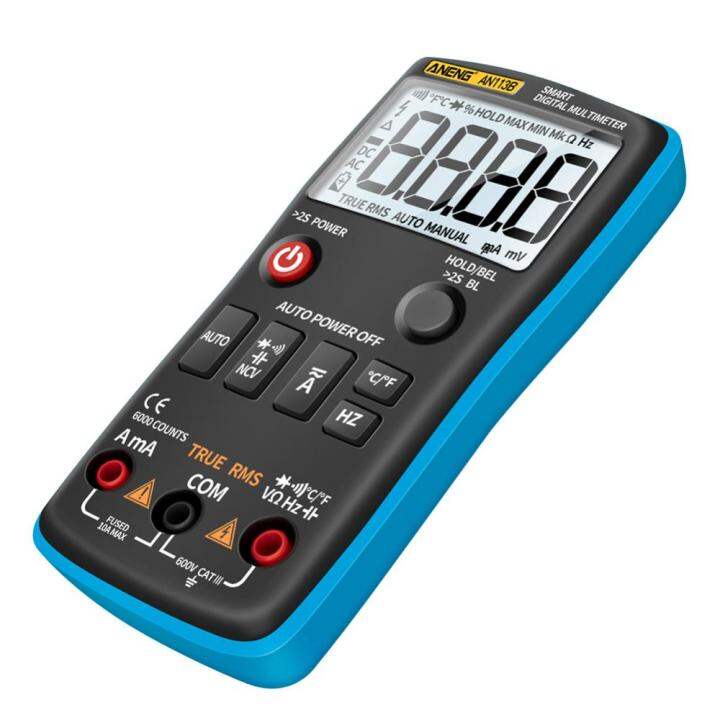 【ANENG】ANENG AN113B 6000 Counts Digital Multimeter True RMS LCD ...