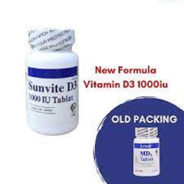 Sunvite D3 1000IU 100 tablets [EXPIRY 012024 ] (BONE HEALTH SUPPLEMENT ...