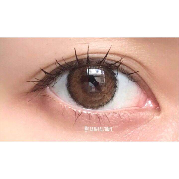 คอนแทคเลนส์ รุ่น Mini Ella Hazel สีน้ำตาล ขนาดพอดีตา | Lazada.co.th