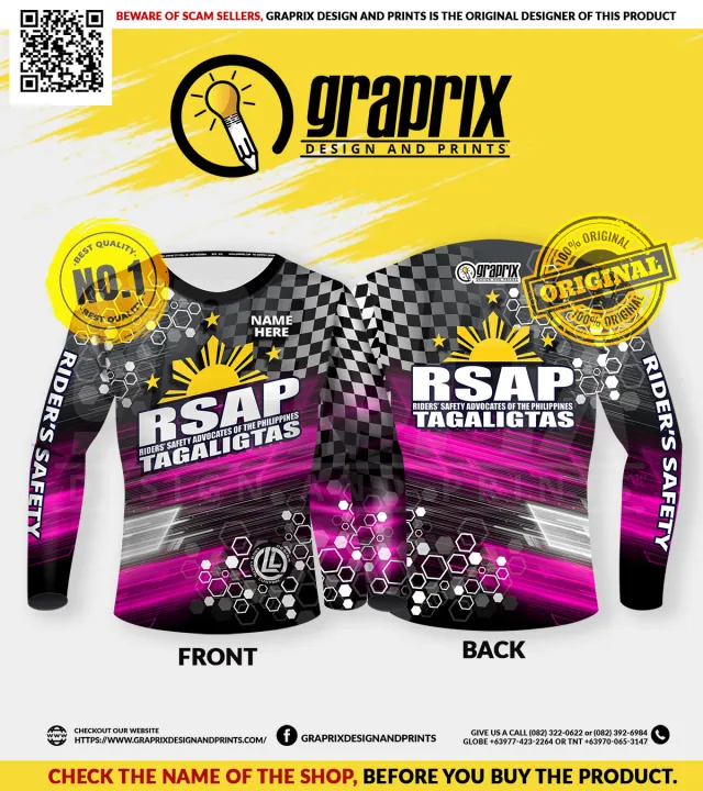 RSAP Rider's Safety Long Sleeves Full Sublimation -WOMENS CUSTOMIZE ...