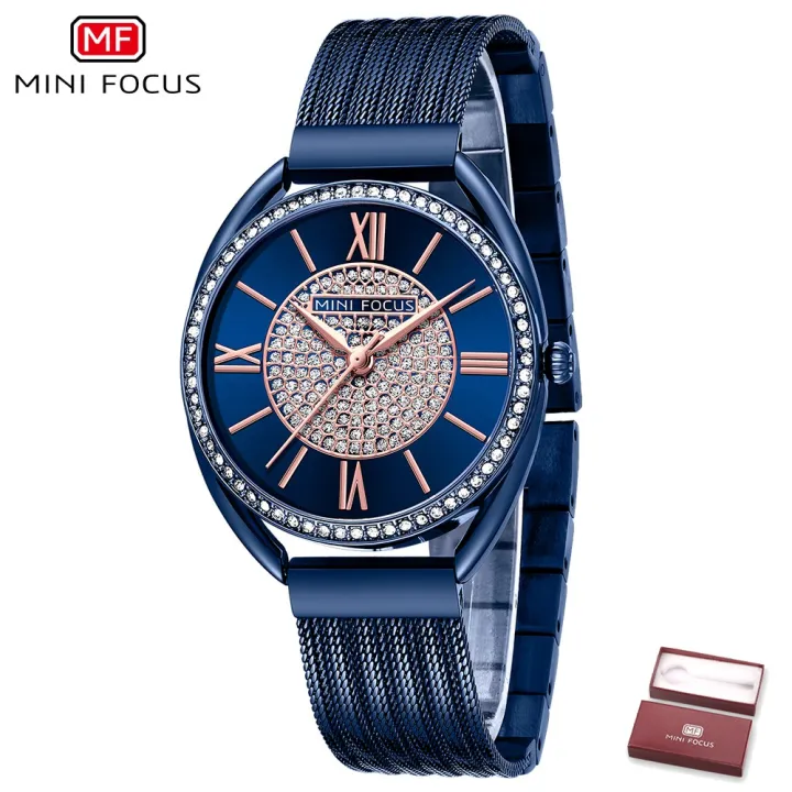 MINIFOCUS MINI FOCUS MF0425L สุดหรูนาฬิกาข้อมือมียี่ห้อสำหรับแฟชั่นสำหรับผู้หญิงผู้หญิงควอตซ์ ...
