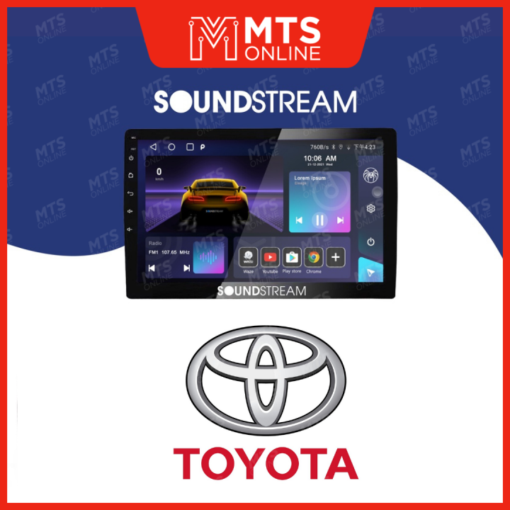 SOUNDSTREAM 9'/10' QLED (4+64GB/6+128GB) Car Player FOR TOYOTA - CYBER ...