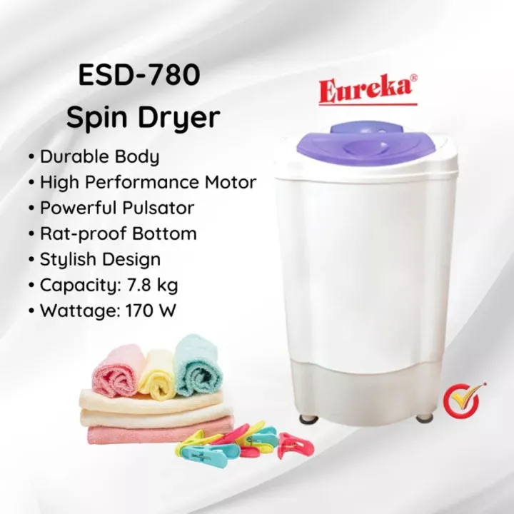 ESD 780 (Spin Dryer) High Performance Motor Powerful Pulsator Stylish ...