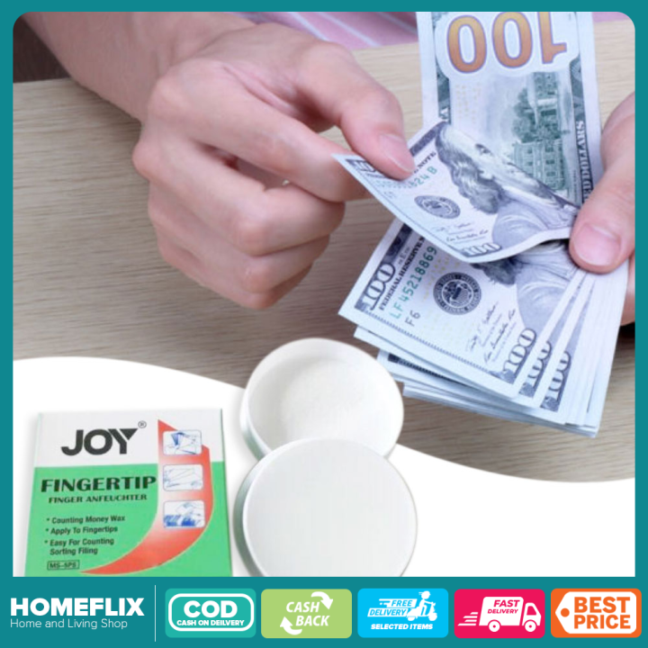 Homeflix Joy Fingertip Moistener Counting Money Wax, 10g and 20g ...