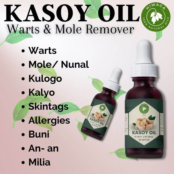 🐾Organic Legit Kasoy Oil 15ml Warts, Moles, Kulugo, Nunal & Skin Tags ...
