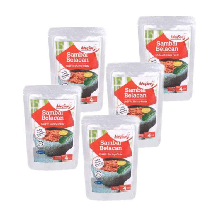 COMBO PACK SAMBAL BELACAN / CHILLI IN SHRIMP PASTE (5 IN 1) | Lazada