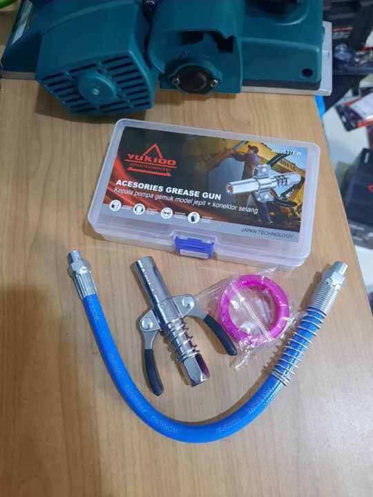 Yukido Grease Gun Pistol Gemuk Quick Release Alat Kepala Pompa Grease ...