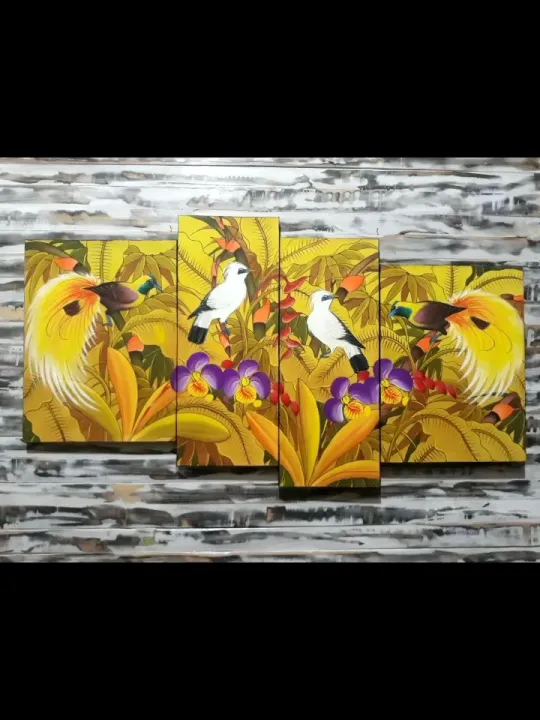 Lukisan Hiasan Dinding Realis Motif Burung | Lazada Indonesia