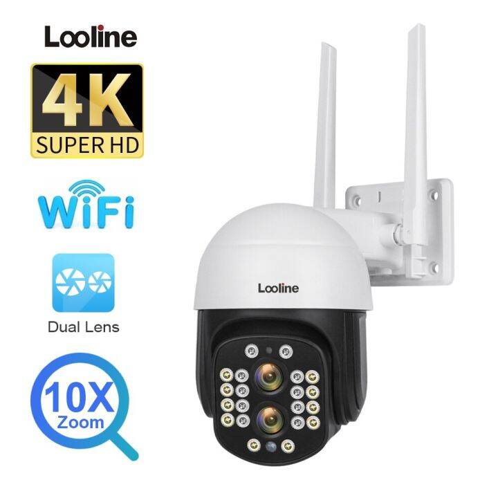 UHD 4K 8MP Wifi Camera 10X Zoom Optical AI Tracking Security Motion ...