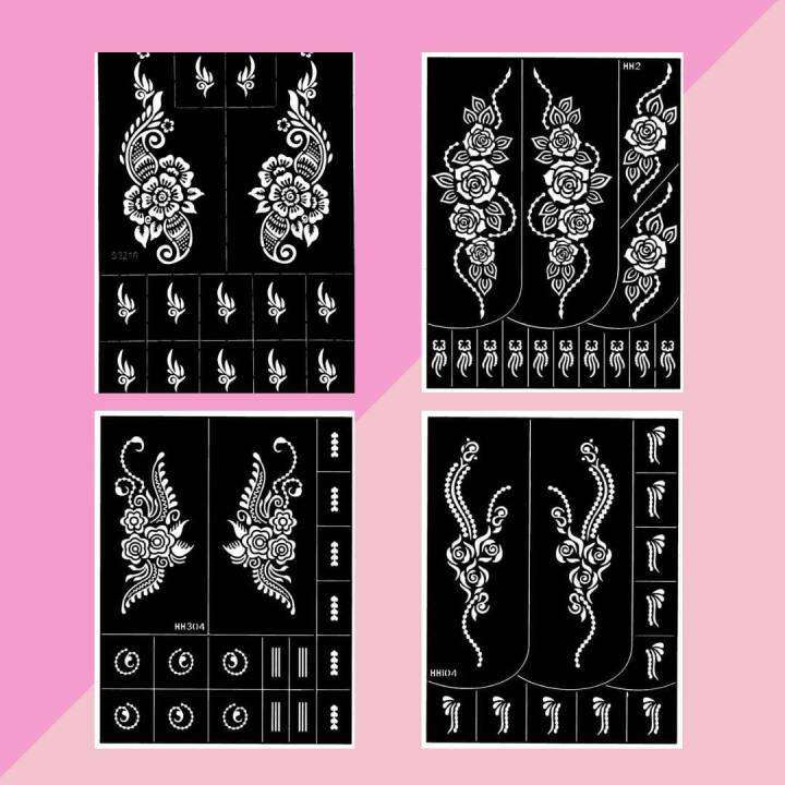Sticker Corak Inai / Henna Stencil | Lazada