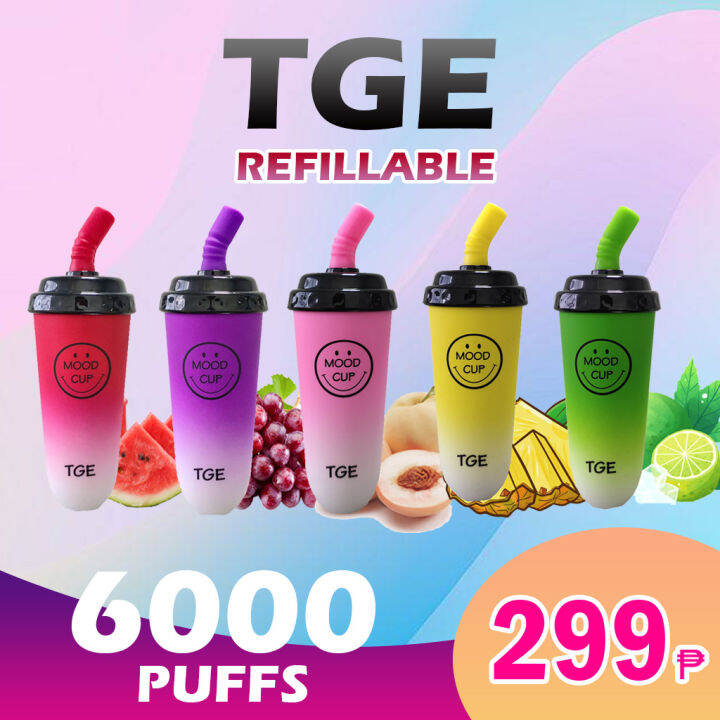 TGE Mini Cup Portable Mini Cup 6000 8000PUFFS disposableVaping smoke ...