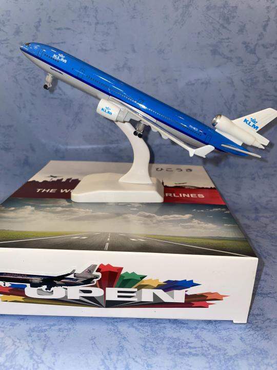 KLM Airlines MD11 Aircraft Model 20cm Metal Die-cast Airplane Model ...