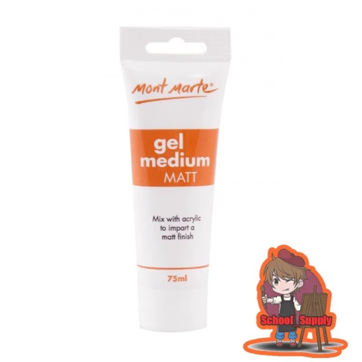 Mont Marte Acrylic Retarder/ Gel Medium Gloss/ Gel Medium Matte 75ml ...