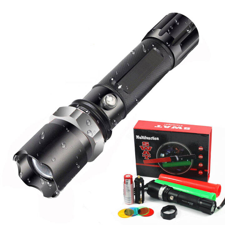 Senter Police Swat Double Cone Lalin | Lazada Indonesia