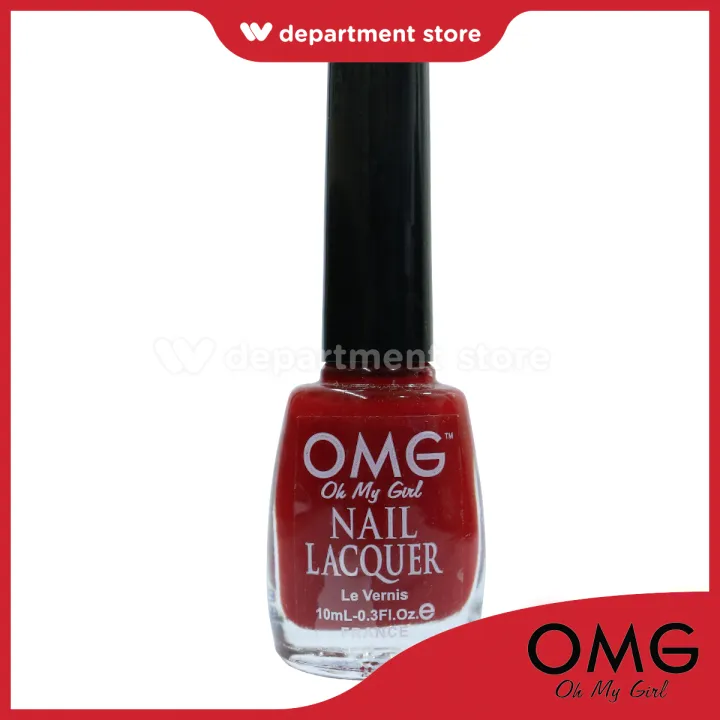 OMG 100% Authentic Nail Polish Exactly Red 10ml | Lazada PH