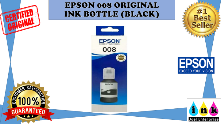 EPSON 008 ORIGINAL INK BOTTLE (BLACK) | Lazada PH