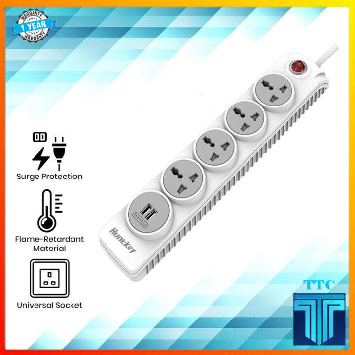 Huntkey SZN507 4 Port W/ USB Surge Protector | Lazada PH