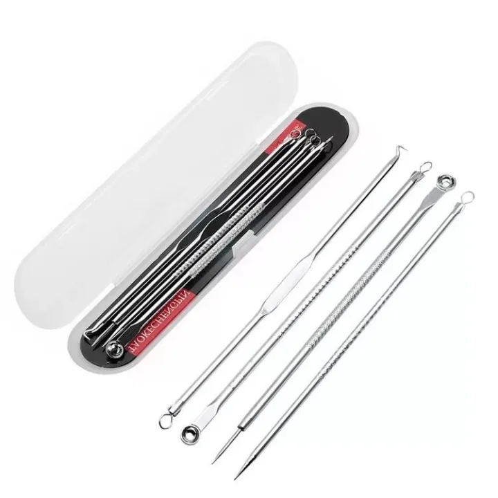 R&Y 4pcs/ set Professional Acne Pin Carbon Steel Material For ...