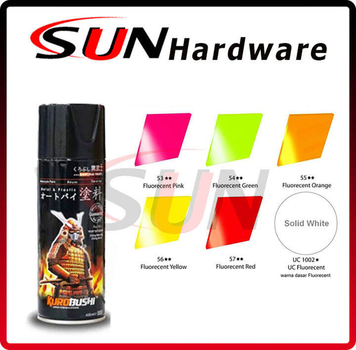 Pilox Samurai Kurobushi 400 Ml Pilok Hijau Orange Kuning Pink Red Dasar Putih Stabilo Fluorecent ...