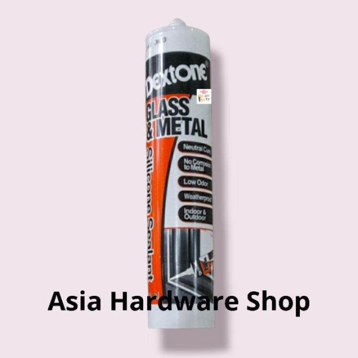 Lem Dextone Silicone Sealant Netral Neutral GLASS& METAL 300 ml Lem Kaca Keramik | Lazada Indonesia